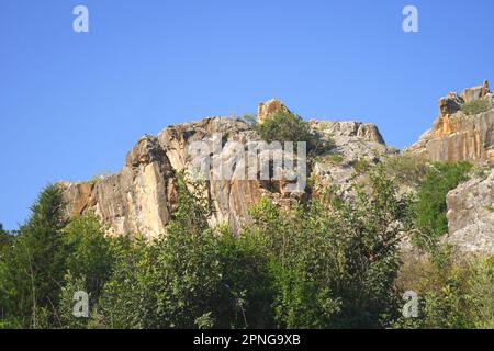 The protected Episkopi Rock, Episkopi village, near Pathos, Republic of ...