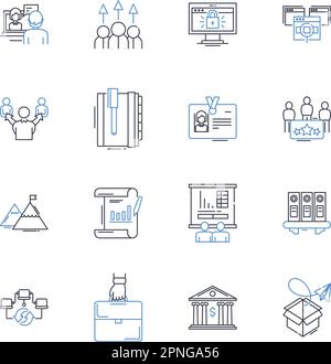 Ratings line icons collection. Evaluation, Review, Score, Feedback ...