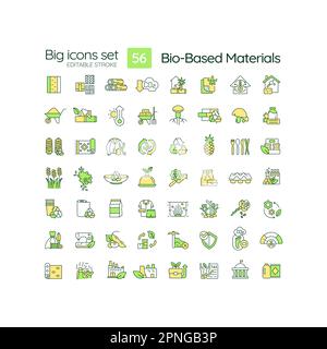 Bio based materials concept icons set Stock Vector Image & Art - Alamy
