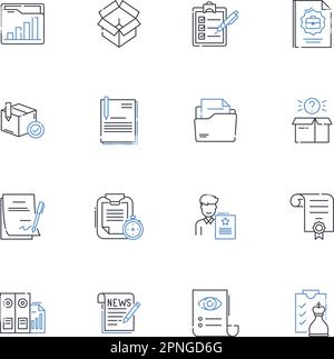 Tome line icons collection. Literature, Scrolls, Manuscript, Knowledge ...