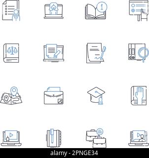 Symbolism line icons collection. Metaphor, Allegory, Iconography ...