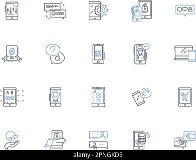 Handheld Satellite Radio Communication Walkie Talkie Signal Black White Silhouette Sign Symbol ...