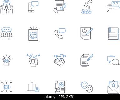 Sovereignty Dominion line icons collection. Authority, Command, Control ...