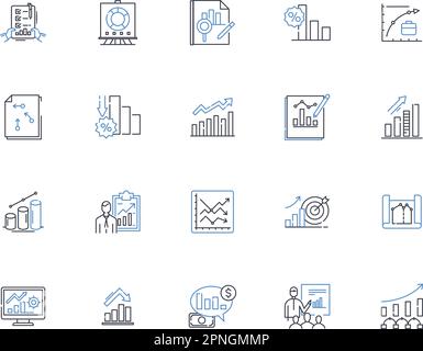 Benchmarks line icons collection. Standards, Metrics, Indicators, Criteria, Assessment ...