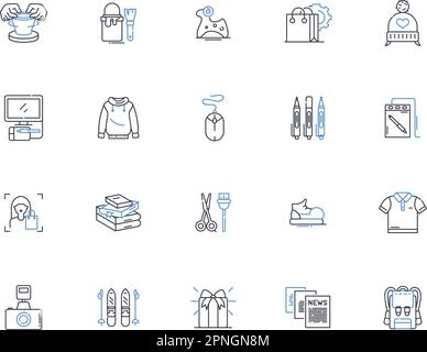 Shaping and molding line icons collection. Sculpting, Forming, Modeling ...