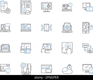 Insights and systems line icons collection. Analytics, Data, Dashboards, Intelligence, Metrics ...