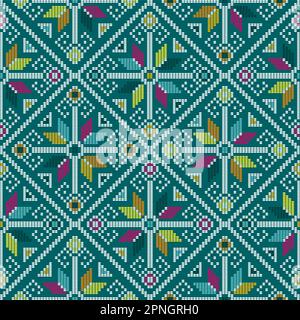 Yakan weaving inspired vector seamless geometric pattern - Filipino ...