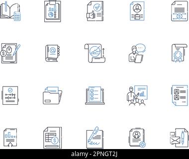 Statements line icons collection. Assertion, Declaration, Pronouncement ...