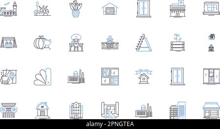 Creative pursuit line icons collection. Innovation, Imagination ...