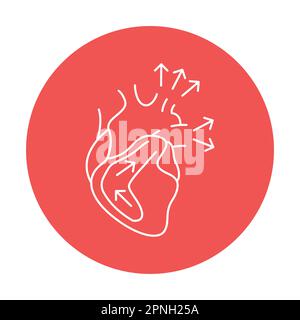 Diastole color line icon. Human diseases. Pictogram for web page ...