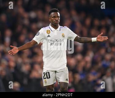 Real Madrid's Vinicius Junior during Champions League match. in Madrid ...