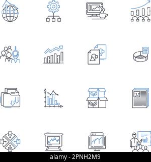 Sorting line icons collection. Categorization, Organization, Arrangement, Segregation ...