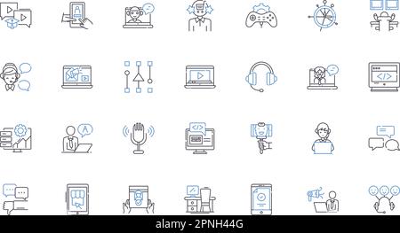 Resonance line icons collection. Vibration, Frequency, Harmony, Echo ...