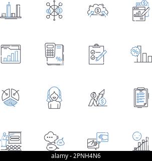 Ranking line icons collection. Evaluation, Grading, Scoring, Rating ...