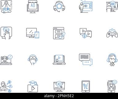 Congruence alignment line icons collection. Harmony, Consistency ...