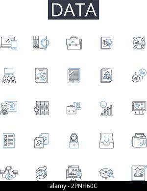 history algorithms line icons collection. Computation, Computing ...