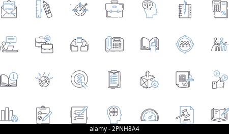 Proficiency line icons collection. Mastery, Competence, Fluency ...