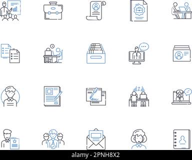 Loyalty line icons collection. Dedication, Devotion, Fidelity, Allegiance, Faithfulness ...