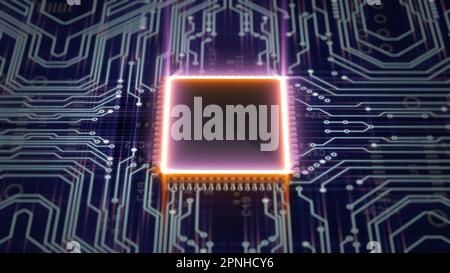 Graphic board micro chip processor abstract Stock Photo - Alamy