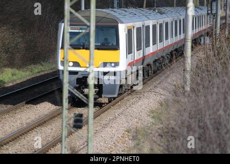 Class 321 EMU on the Great Eastern Mainline near Witham station Stock ...