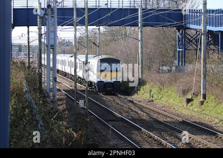 Class 321 EMU on the Great Eastern Mainline near Witham station Stock ...