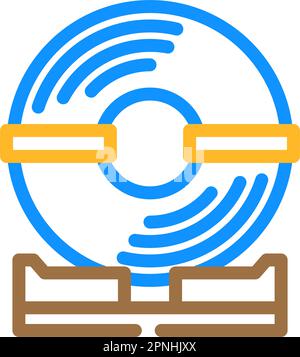 coil steel production color icon vector illustration Stock Vector Image ...