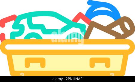scrap steel steel production icon color illustration Stock Vector Image ...