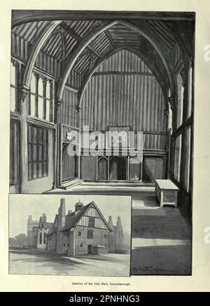 The Old Hall, Gainsborough. from the book ' Homes and haunts of the ...