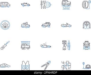 HMI - human machine interface line icon, outline symbol, vector ...