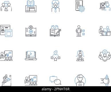 Ally line icons collection. Advocate, Supporter, Friend, Partner ...