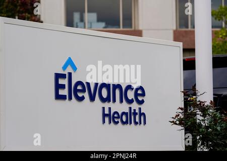 Signage at the corporate headquarters of Elevance Health is shown ...