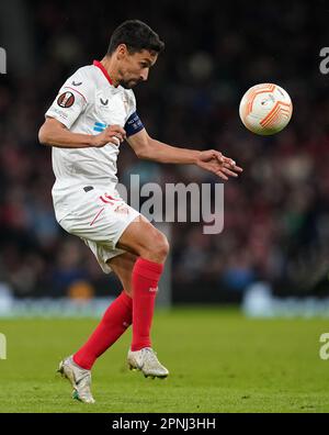 Sevilla's Jesus Navas during the UEFA Europa League Final at the Puskas ...