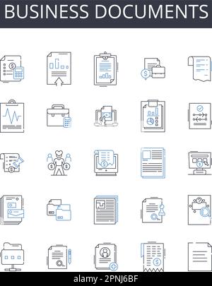 Customer receipts line icons collection. Transaction, Proof, Purchase ...