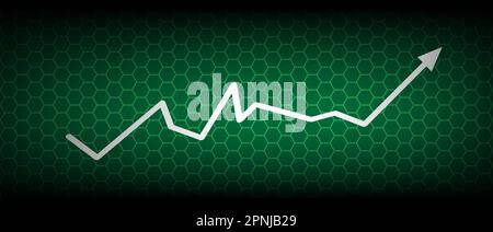 Business graph or candle stick. Cartoon growth progress. Financial ...
