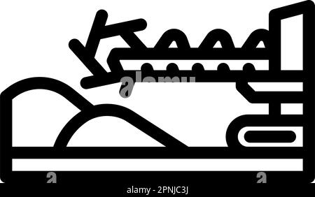 stacker reclaimer steel production isometric icon vector illustration ...