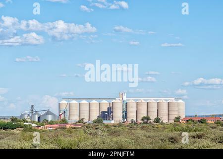 Prieska, South Africa - Feb 28 2023: A street scene, with businesses ...