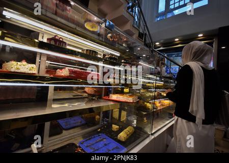 Srinagar, India. 19th Apr, 2023. Kashmiri people seen shopping during ...