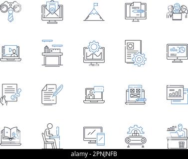 Sustainability durability line icons collection. Conservation, Green ...
