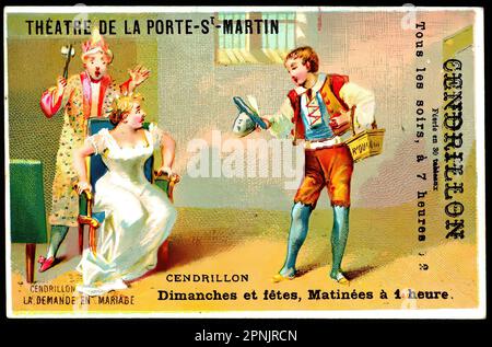 Cinderella - Vintage French Theatre, Belle Epoque Era Stock Photo - Alamy