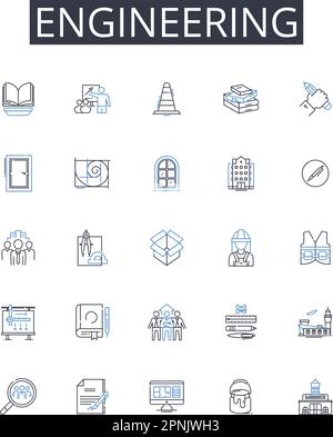 Congruence alignment line icons collection. Harmony, Consistency, Accordance, Fit, Symmetry ...