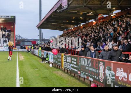 Traditional standing terrace at English football stadium Stock Photo ...