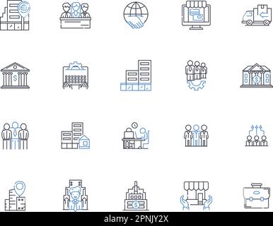 Performance evaluation line icons collection. Assessment, Analysis ...