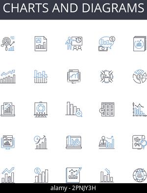 Numbers digits line icons collection. Quantity, Enumeration ...