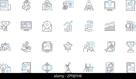 Modernization line icons collection. Progress, Evolution, Advancement ...