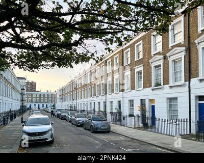Terraced houses in Ponsonby Terrace Pimlico London England UK Stock ...