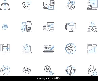 Congruence alignment line icons collection. Harmony, Consistency ...