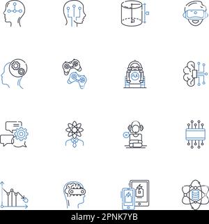 Market saturation line icons collection. Saturation, Overcrowding ...