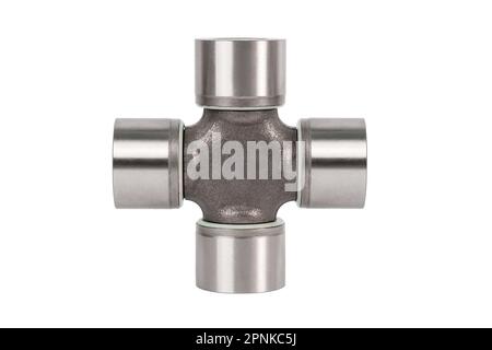 Universal joint bearing isolated on white background. Joint cross axel ...