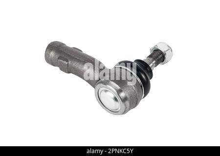 Tie rod end, steering tie rod end, car spare parts, isolated on black ...