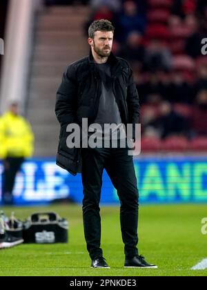 Michael Carrick manager of Middlesbrough during the Sky Bet ...